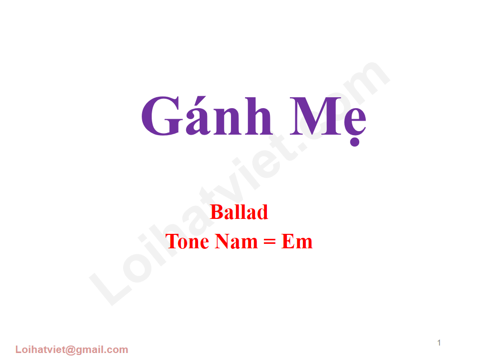 Gánh Mẹ